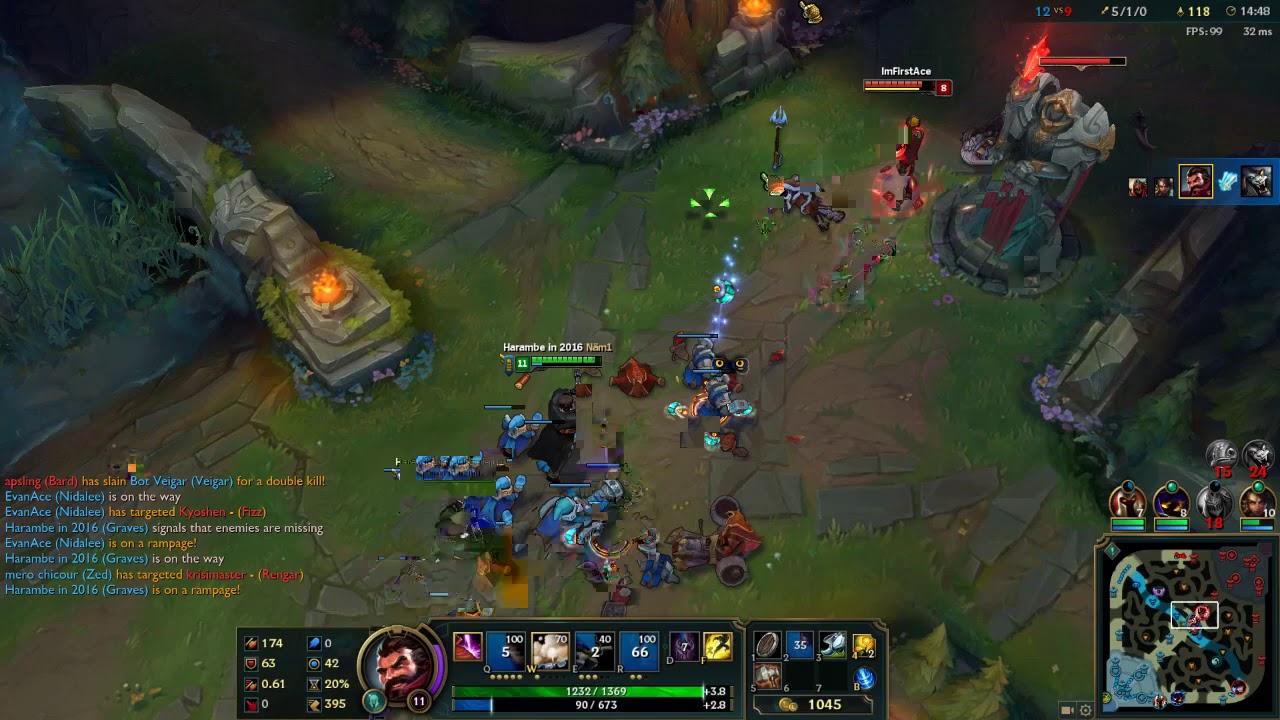 League of Legends Clips #97 - Graves Top - YouTube