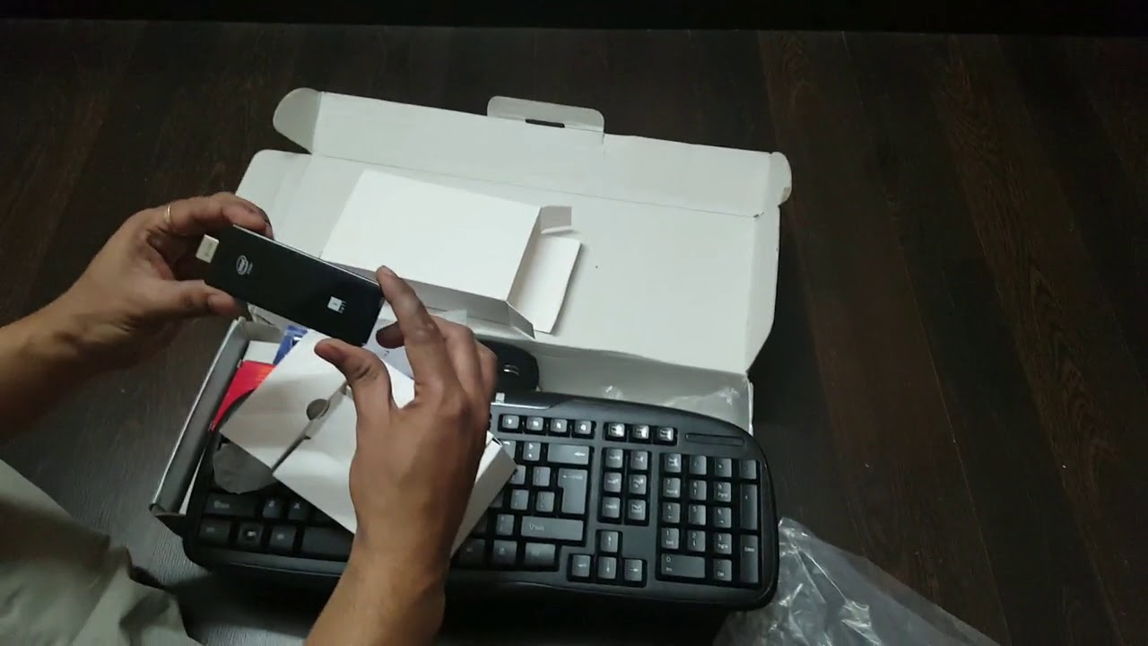 Unboxing iBall Splendo PC on stick with wireless keyboard & Mouse - YouTube