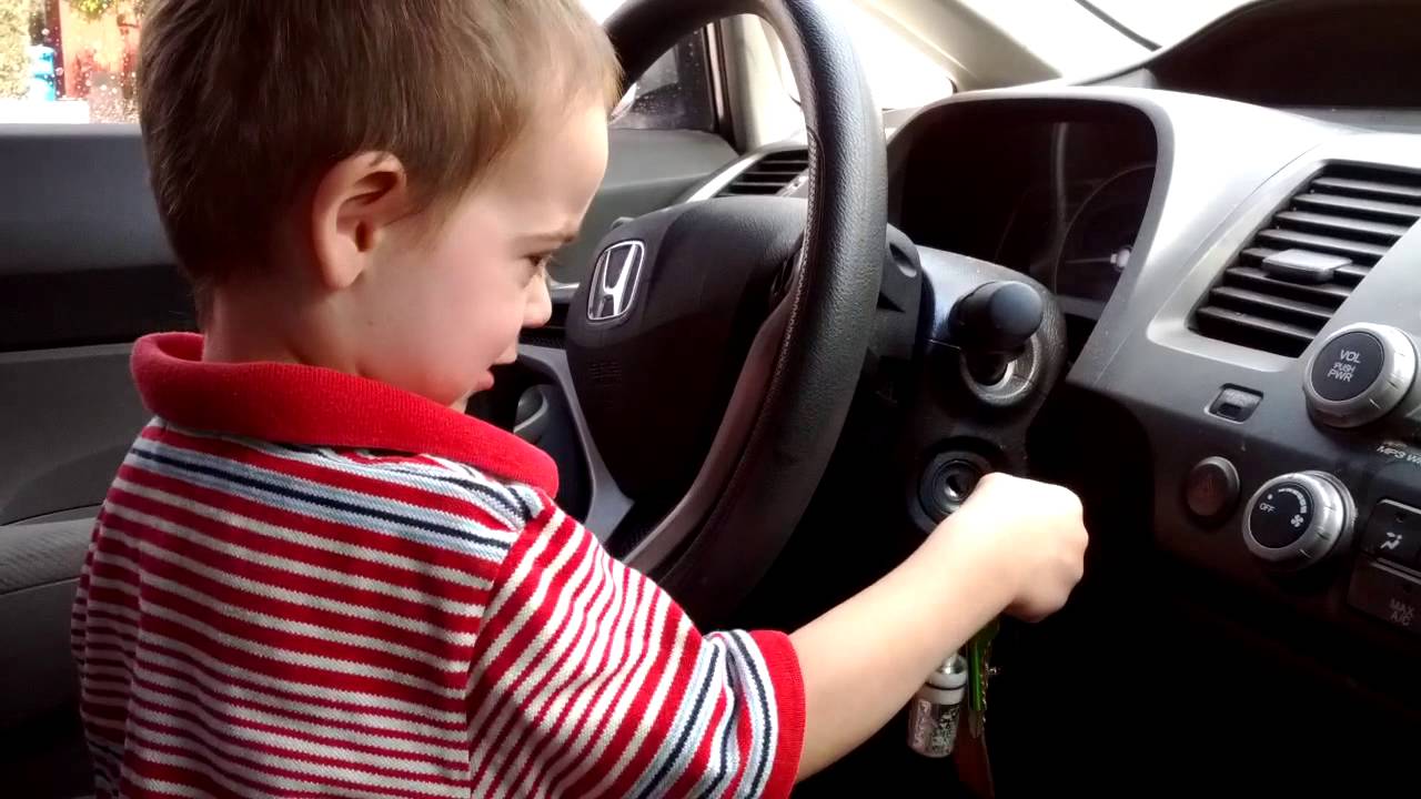 Xander drives the car - YouTube
