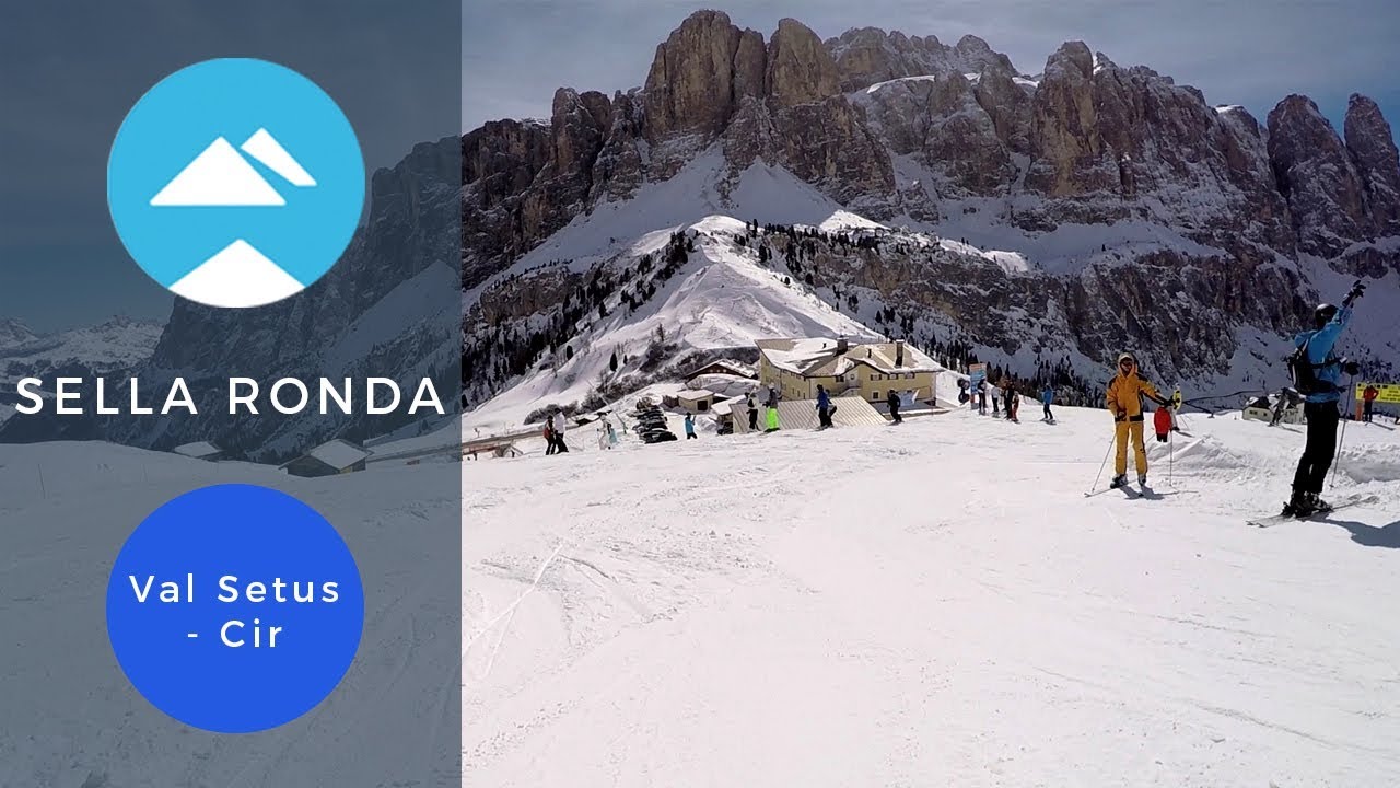 Piste Val Setus - Cir, Sella Ronda | Piste View - YouTube
