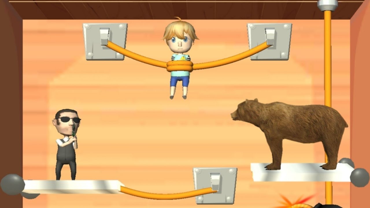 Rescue Cut - Rope Puzzle Game - Android Gameplay Walkthrough Levels ...