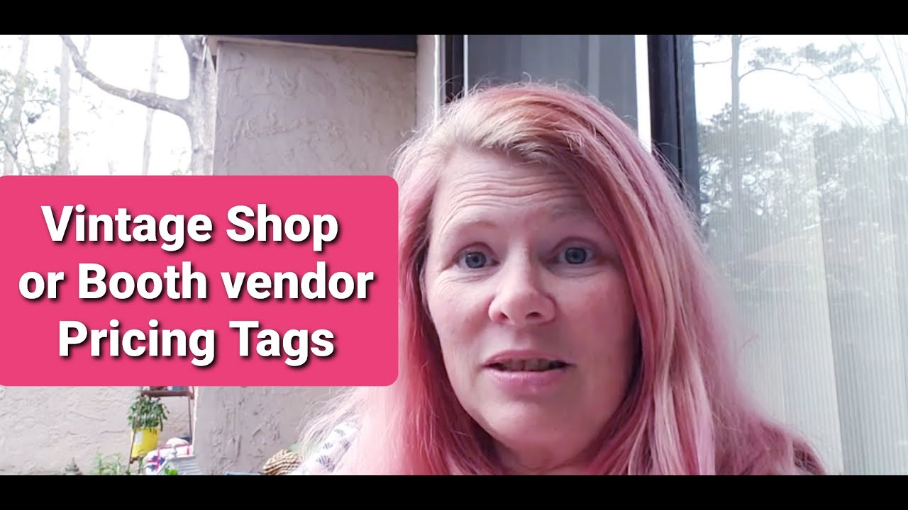 Price Tags for Vintage Stores or Booth Space Vendors - YouTube