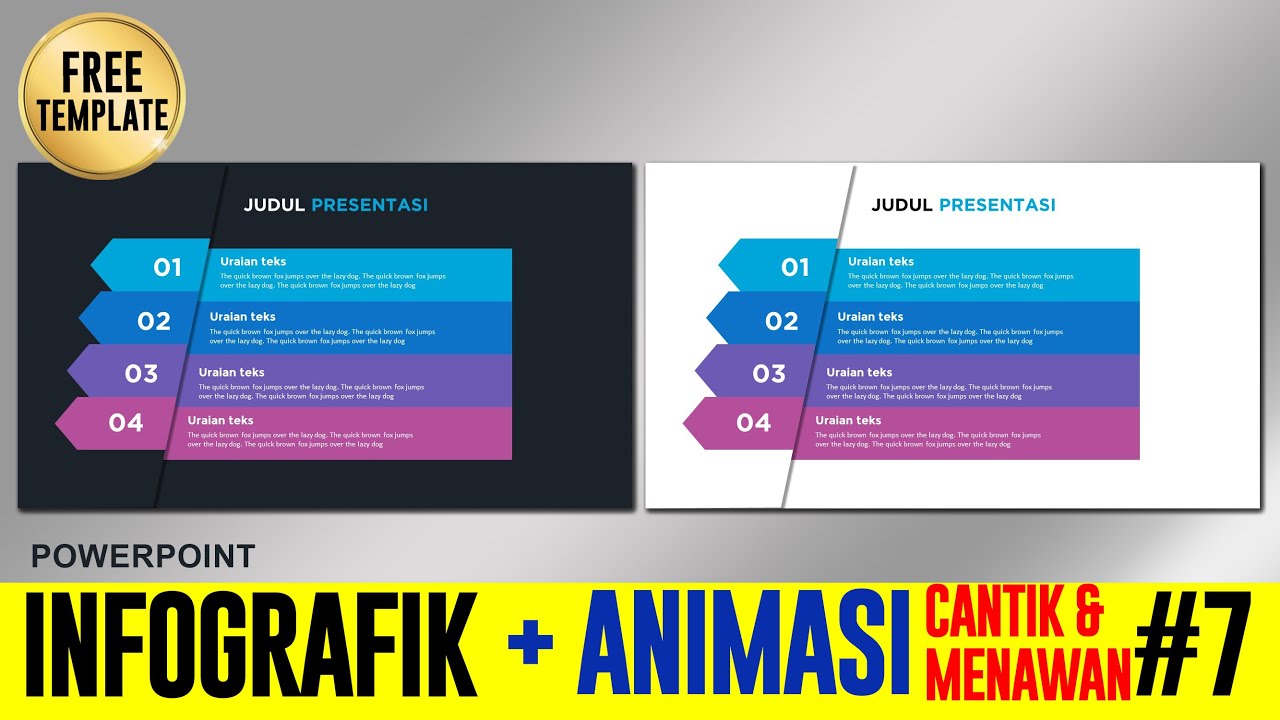 CARA MEMBUAT SLIDE INFOGRAFIK POWERPOINT YANG CANTIK DAN MENAWAN #7 ...