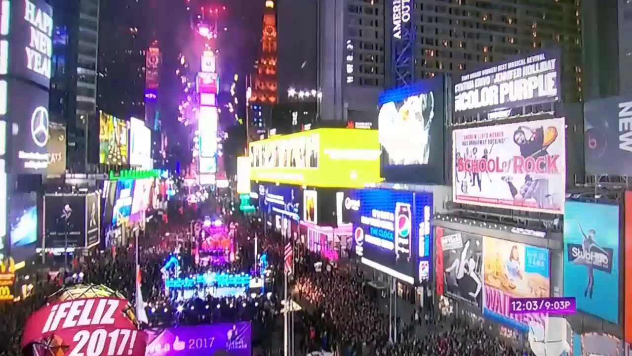 December 31, 2016 Feliz Nuevo Año 2017!! NEW YORK. - YouTube