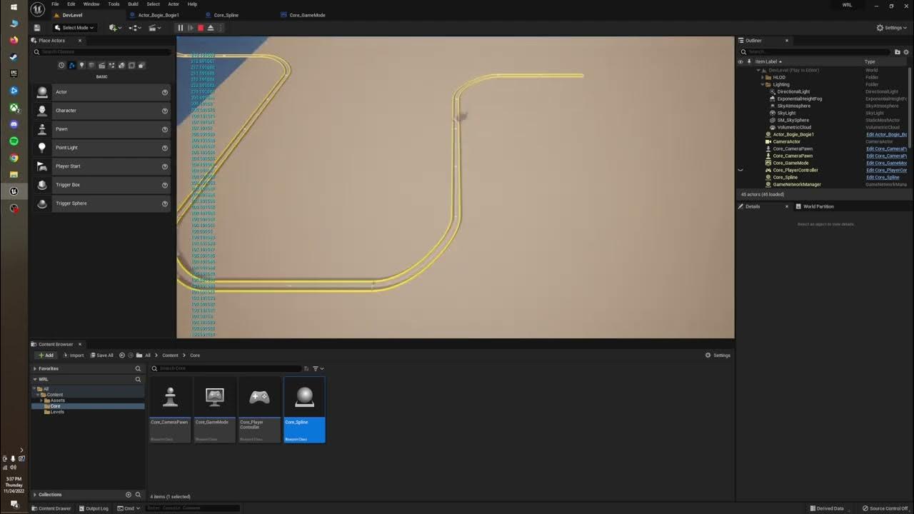Unreal Engine - inconsistent actor movement speed along spline - YouTube