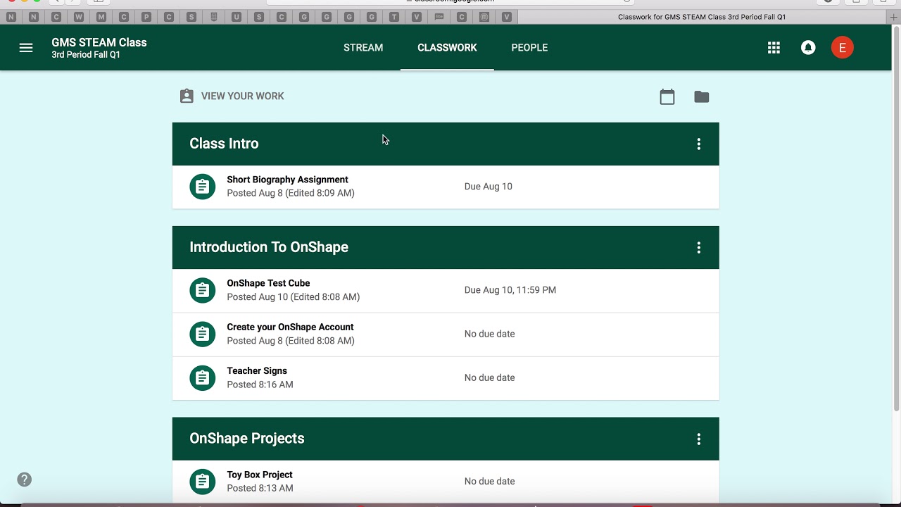 1 Google Classroom Classwork Change - YouTube