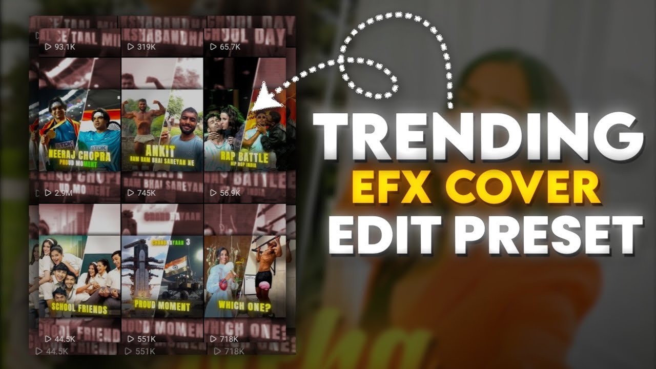 Trending Efx Cover Thumbnail | Alight Motion Cover edit Preset #cover # ...