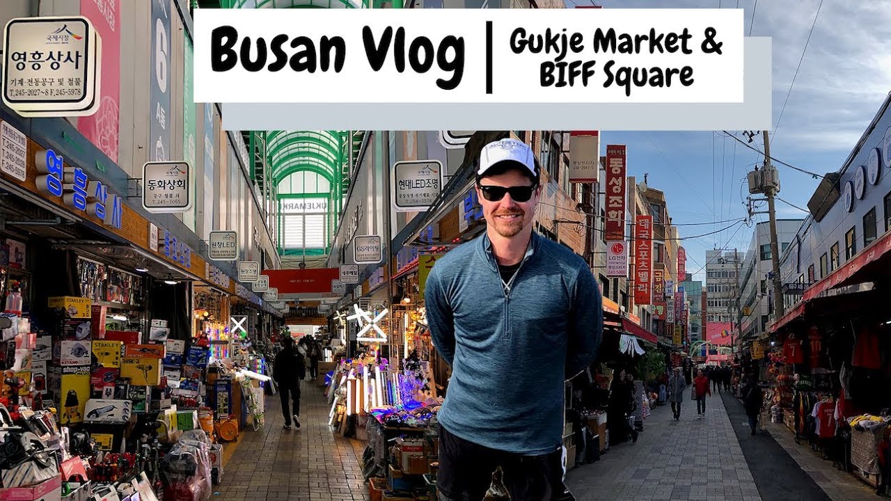 Busan Travel Vlog | 부산 | BIFF Square & Gukje Market - YouTube