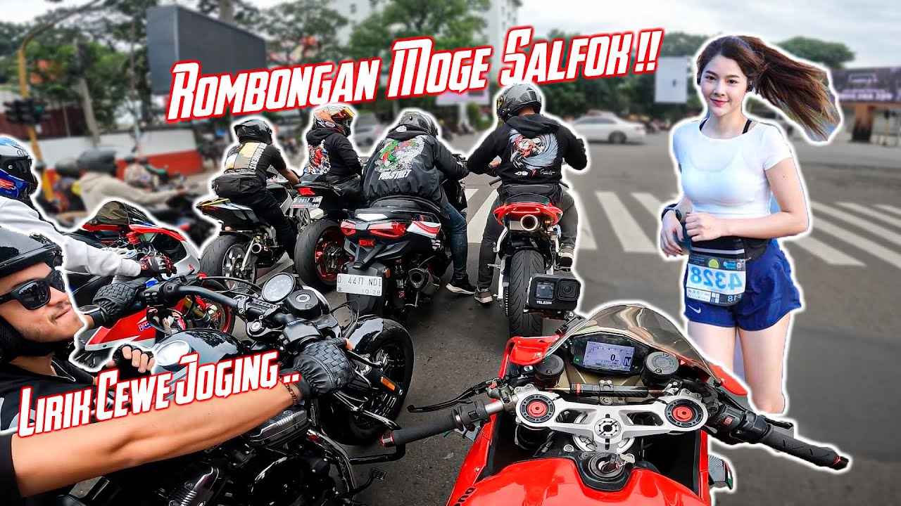 Salfok Cewe Joging! Squad Moge Barbar Bikin Panigale Kepanasan | RSV4 ...
