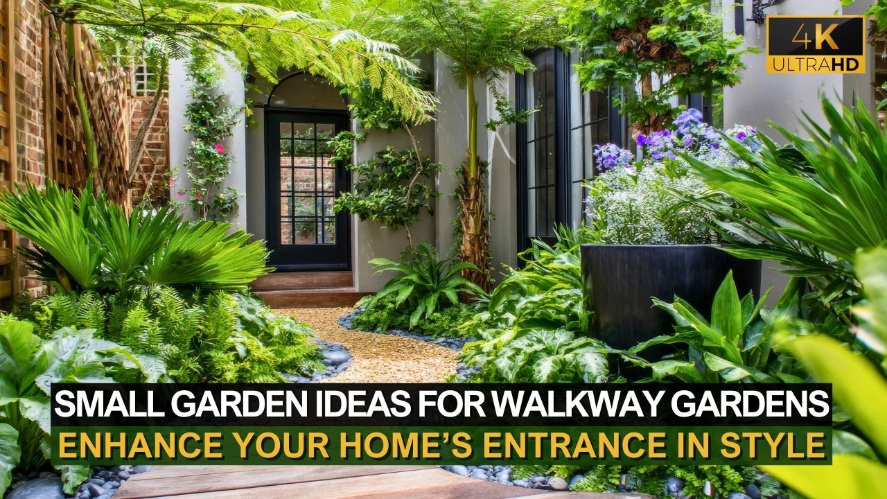 Small Garden Ideas for Walkway Gardens | Enhance Your Home’s Entrance ...