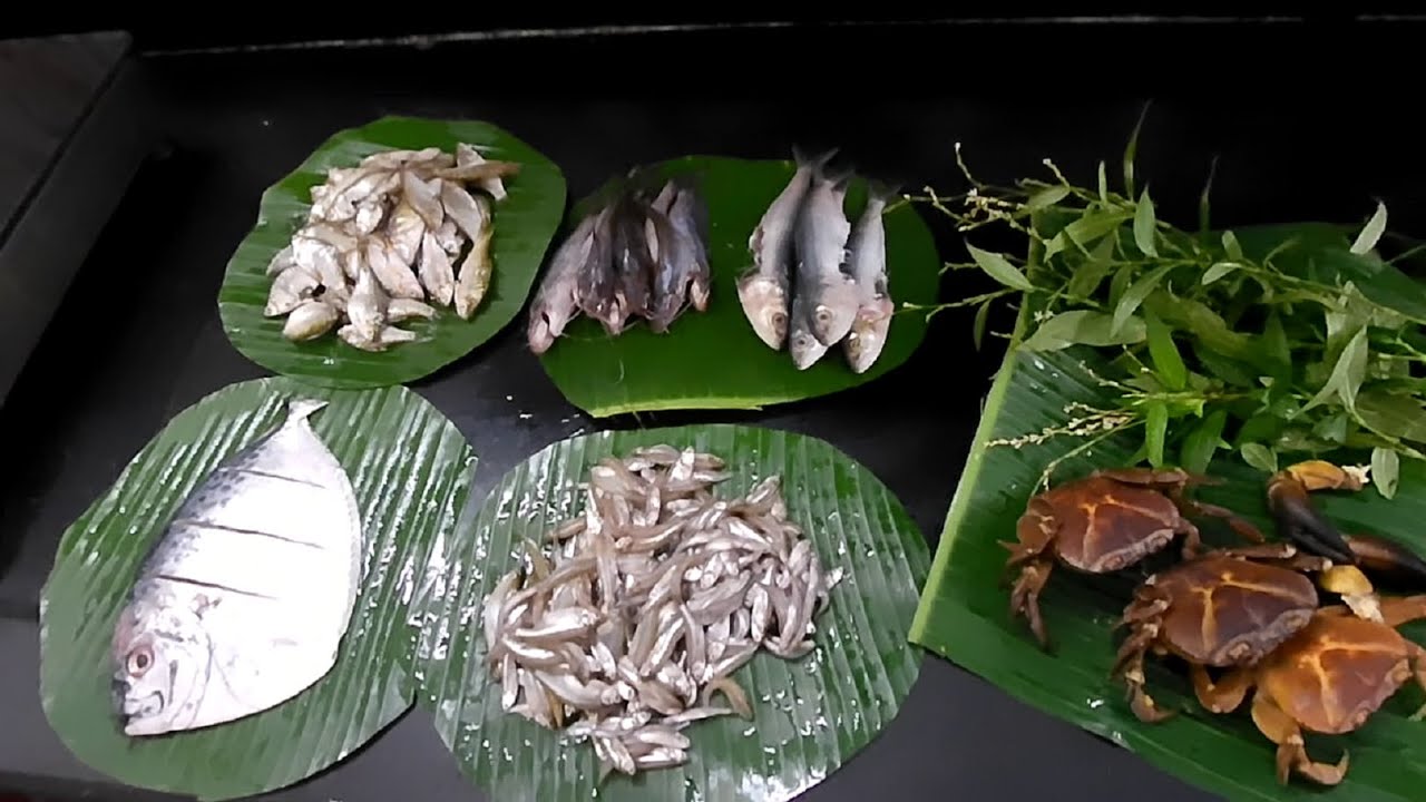 Nganam (Fish wrapped in turmeric leaf) || Phabounga thongba || Crab ...
