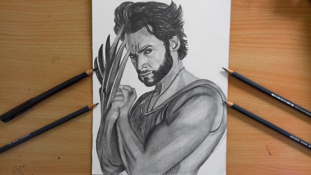 Drawing X Man Wolverine | commission work - YouTube
