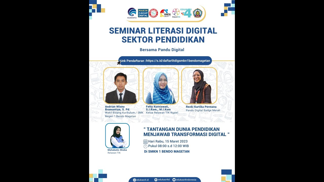 Webinar Literasi Digital Sektor Pendidikan SMK Bersama Pandu Digital ...