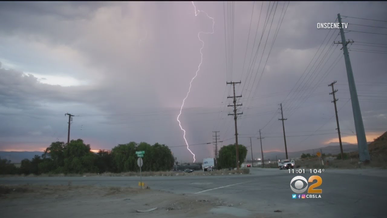 Lightning Hits Colton Substation, 6,000 Without Electricity - YouTube