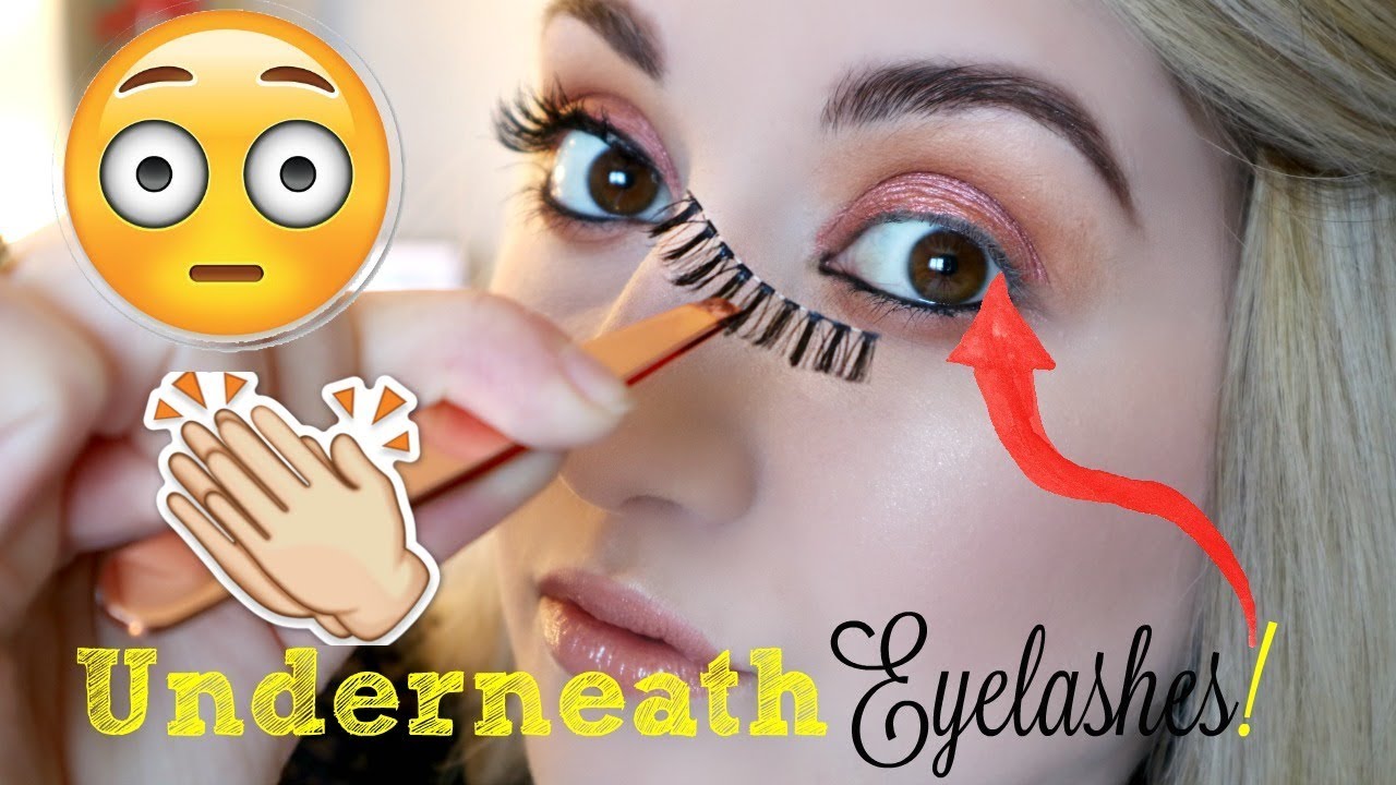 REVERSE LASHES TRICK | UNDERNEATH EYELASHES TIP/HACK - YouTube