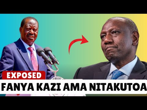 TENSION IN STATEHOUSE AS RAILA ODINGA DROPS BOMBSHELL TO RUTO - YouTube