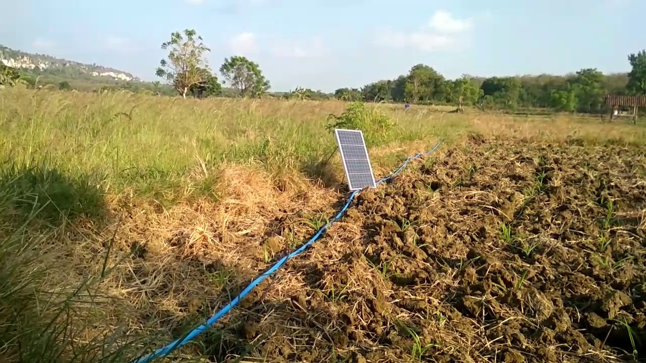 Percobaan pompa air solar panel 12volt - YouTube