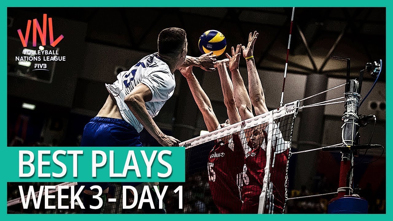 Best Volleyball Plays | Week3 - Day1 | Men's VNL 2019 - YouTube