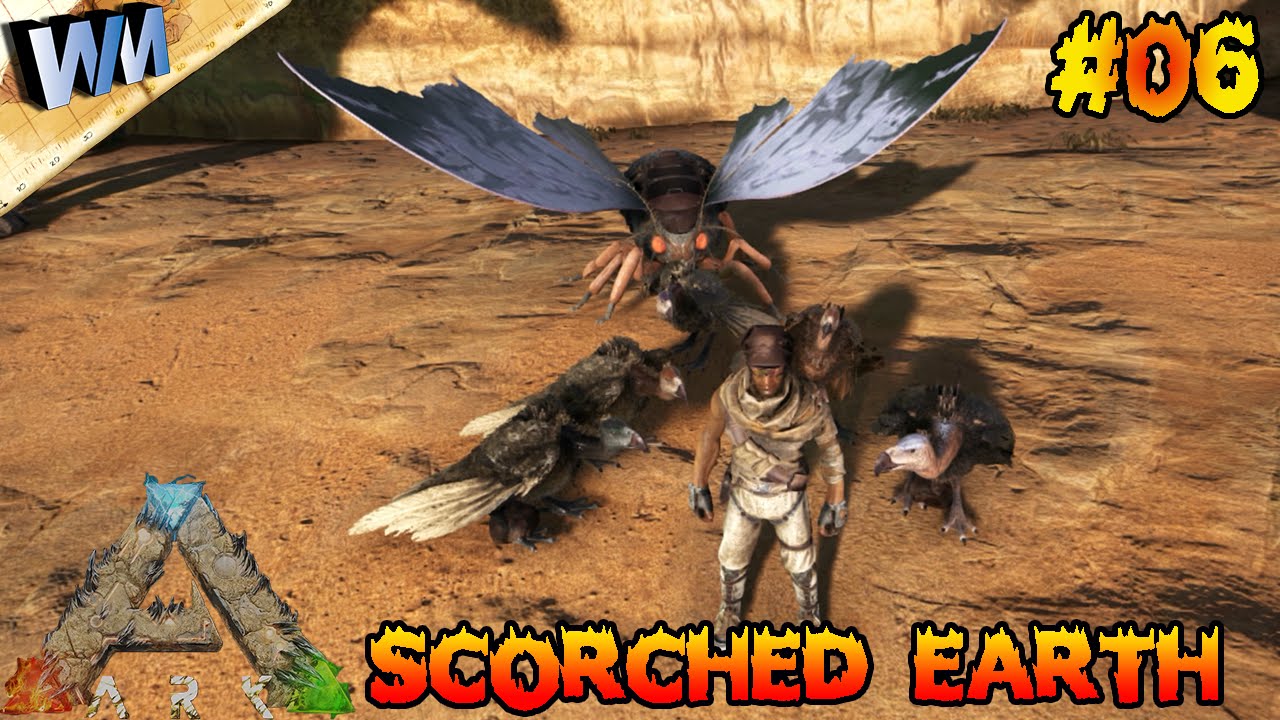 ARK Scorched Earth EP06 - Vultures & Moth Taming! (Gameplay) - YouTube