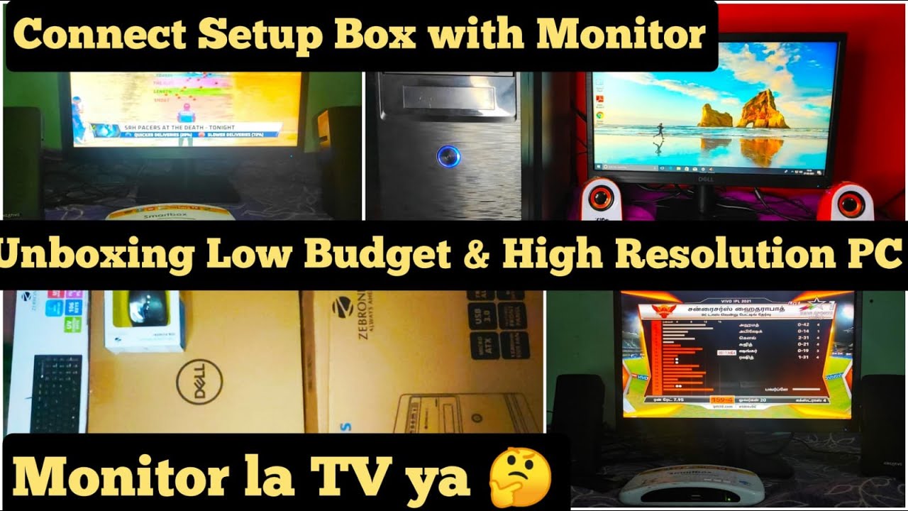 Unboxing Desktop| Low Budget Desktop| How to connect monitor, keybord ...