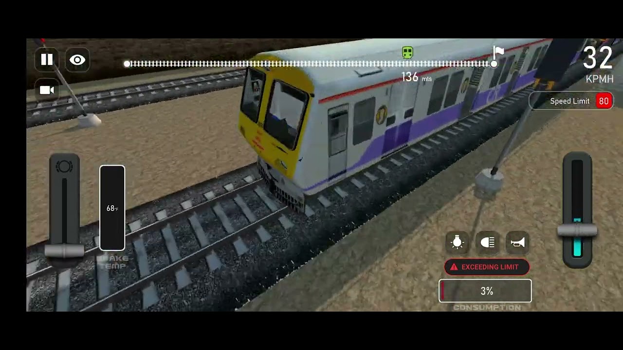 Party 1 of Indian local train simulator game - YouTube