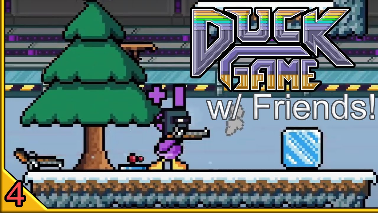 Who gave guns to Ducks?! [Duck Game] w/Friends (Slendy, Delta, and ...
