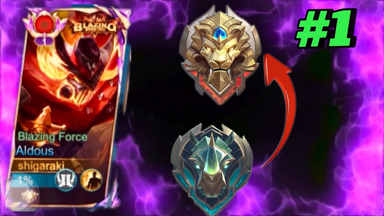 Trying to reach the rank of Legend || gameplay Aldous || mobile legends ...