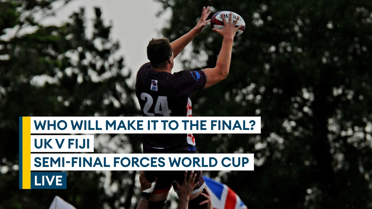 Forces World Cup rugby LIVE | UK v Fiji | International Defence Rugby ...