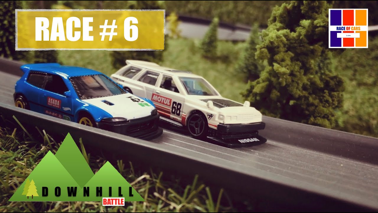Diecast Car Racing DOWNHILL BATTLE / RACE # 6 - YouTube