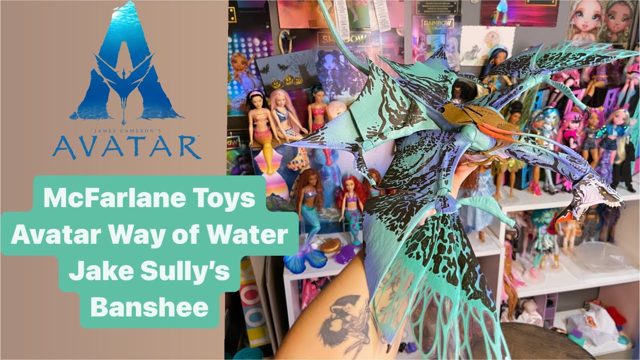 McFarlane Toys Avatar Way of Water Mega Banshee unboxing and review ...