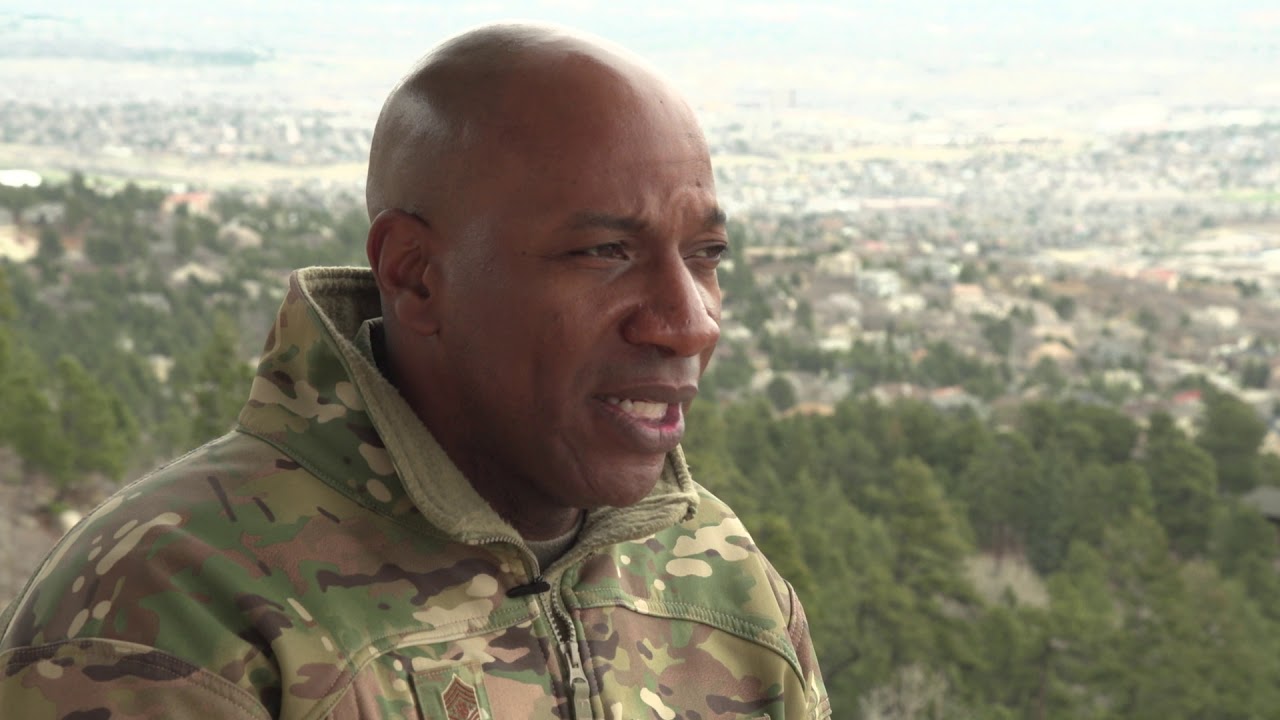 Chief Master Sgt Wright visited Peterson Air Force Base - YouTube