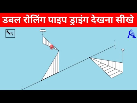 Double rolling isometric pipe drawing Kaise Dekhe | offset rolling pipe ...