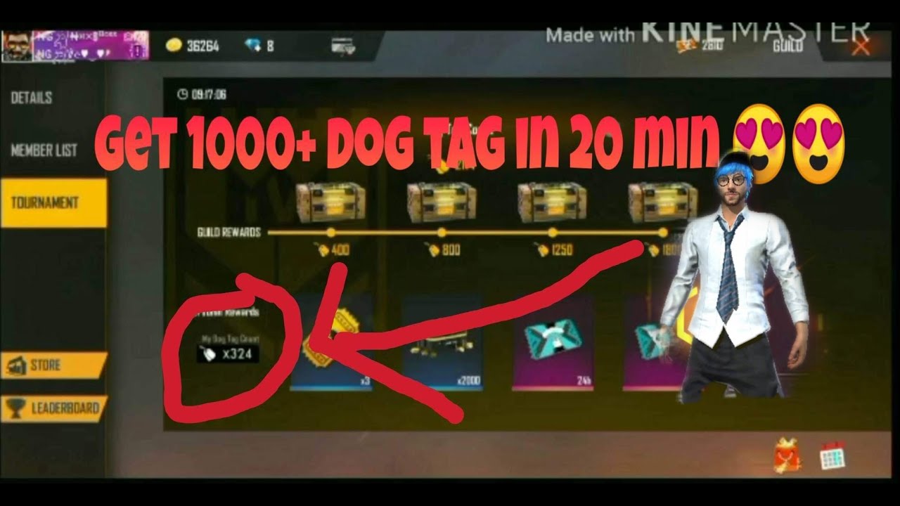 How to Collect Dog Tag//Tips and Trick in Free fire//Get 1000+Dog Tag ...
