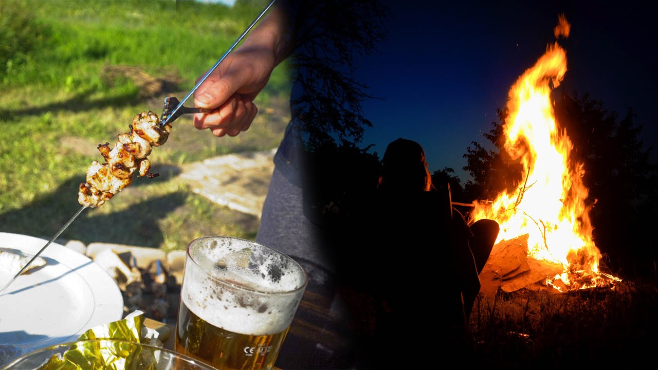 BBQ & Bonfire with Family - YouTube
