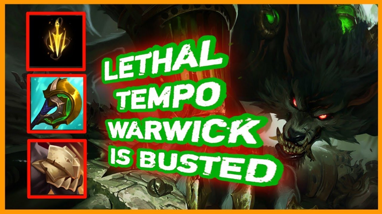 WILD RIFT WARWICK GAMEPLAY SOLO LANE S11 RANKED LETHAL TEMPO WARWICK IS ...