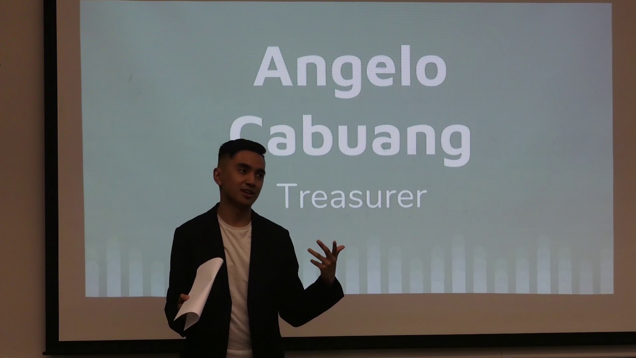 Treasurer Speech - Angelo Cabuang - YouTube