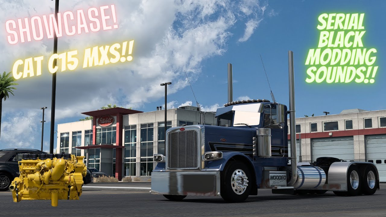 Caterpillar C15 MXS | Serial Black Modding | Showcase | American Truck ...