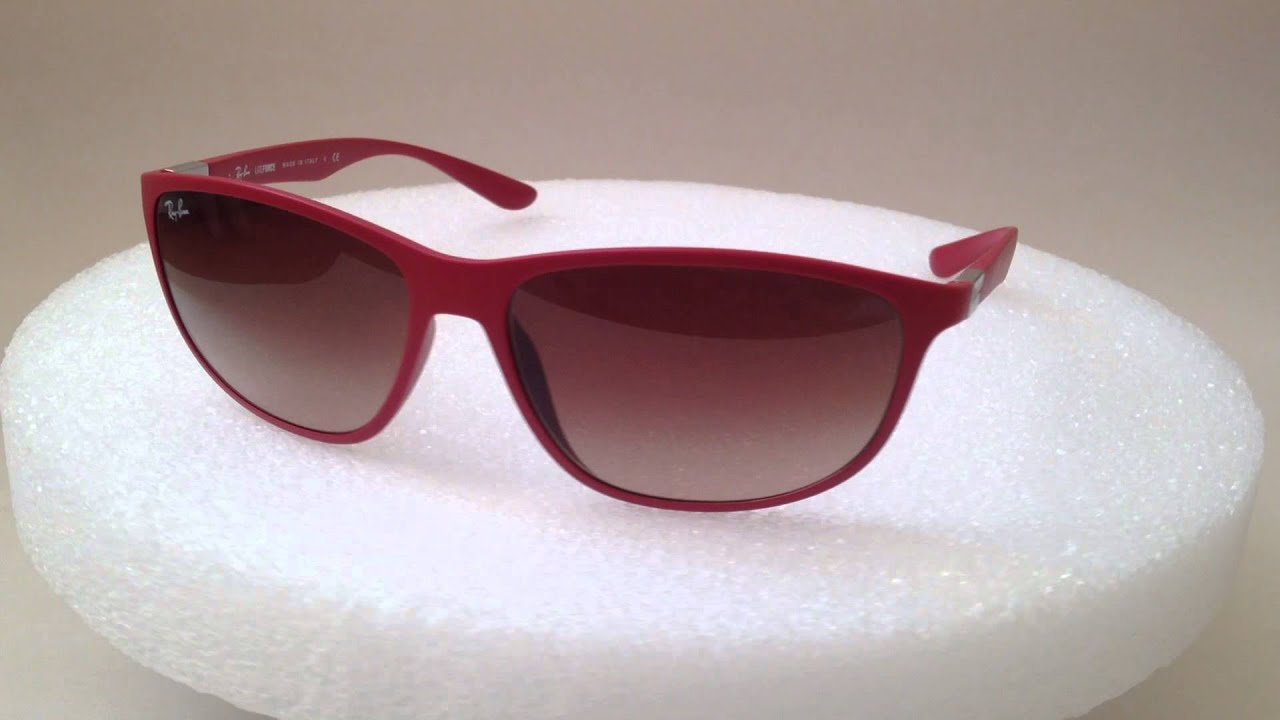 New Authentic Ray-Ban Tech Sunglasses LiteForce Matte Red Brown ...