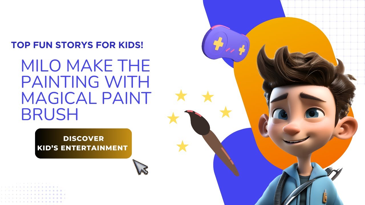 Milo make the Painting with Magic Paint Brush! | جادوئی پینٹ برش سے پینٹنگ - YouTube