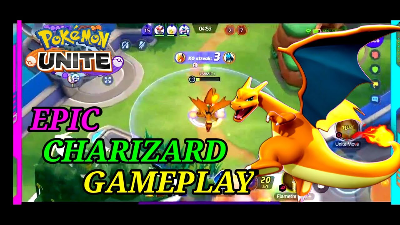 Epic Charizard Gameplay With Epic Commentary | Pokemon Unite. - YouTube
