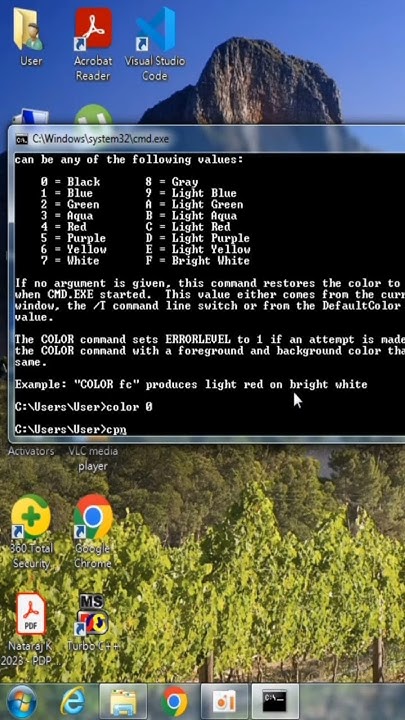 How to change the text color of command prompt? - YouTube