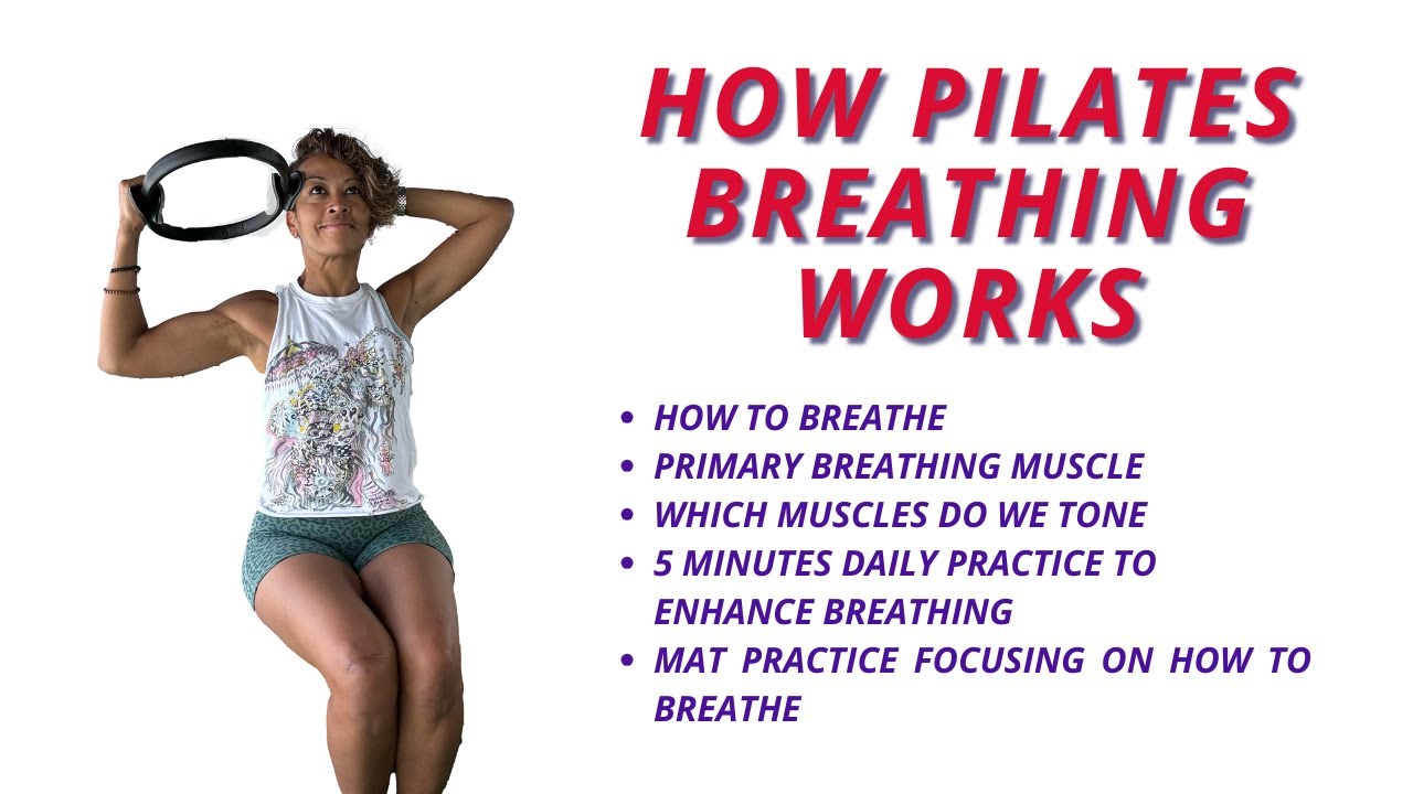 How Pilates Breathing works - Mat Practice to focus on breath - YouTube