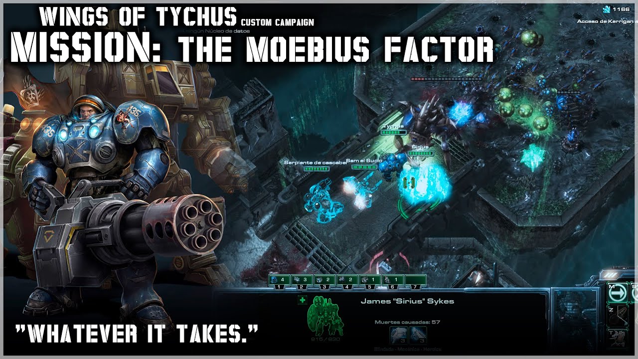 Custom Campaign: Wings of Tychus | Mission: The Moebius Factor (Nightmare) | StarCraft2 - YouTube