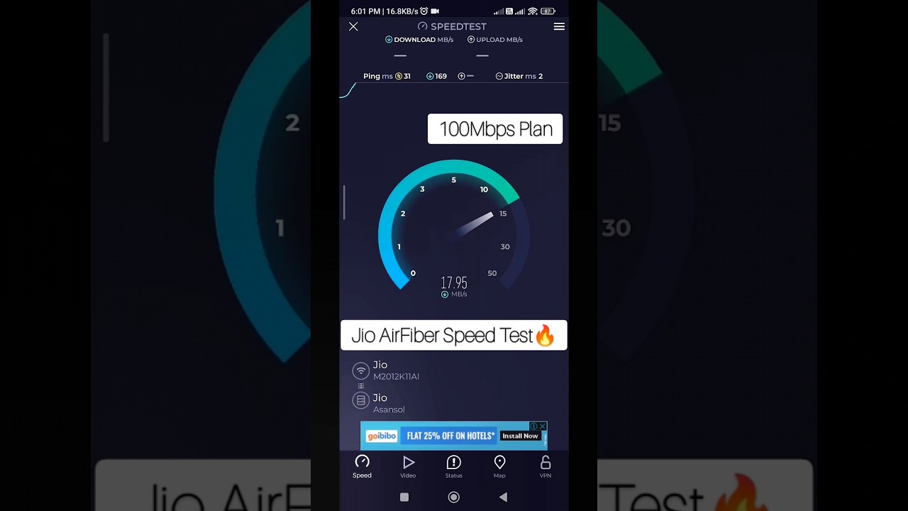 Jio AirFiber Speed Test in Bihar🔥🔥 #jio #airfiber #network #homenetwork ...