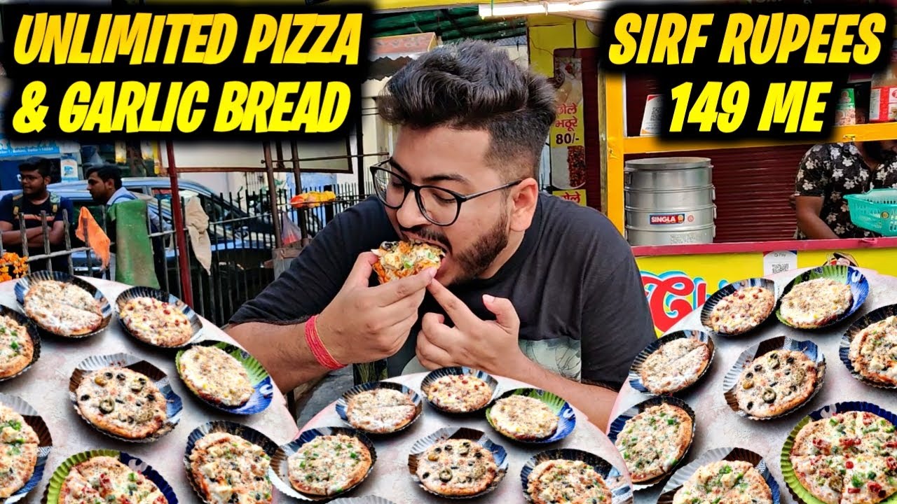 Unlimited Pizza & Garlic Bread In 149 Only | ZZZ Pizza Rohini | Street ...