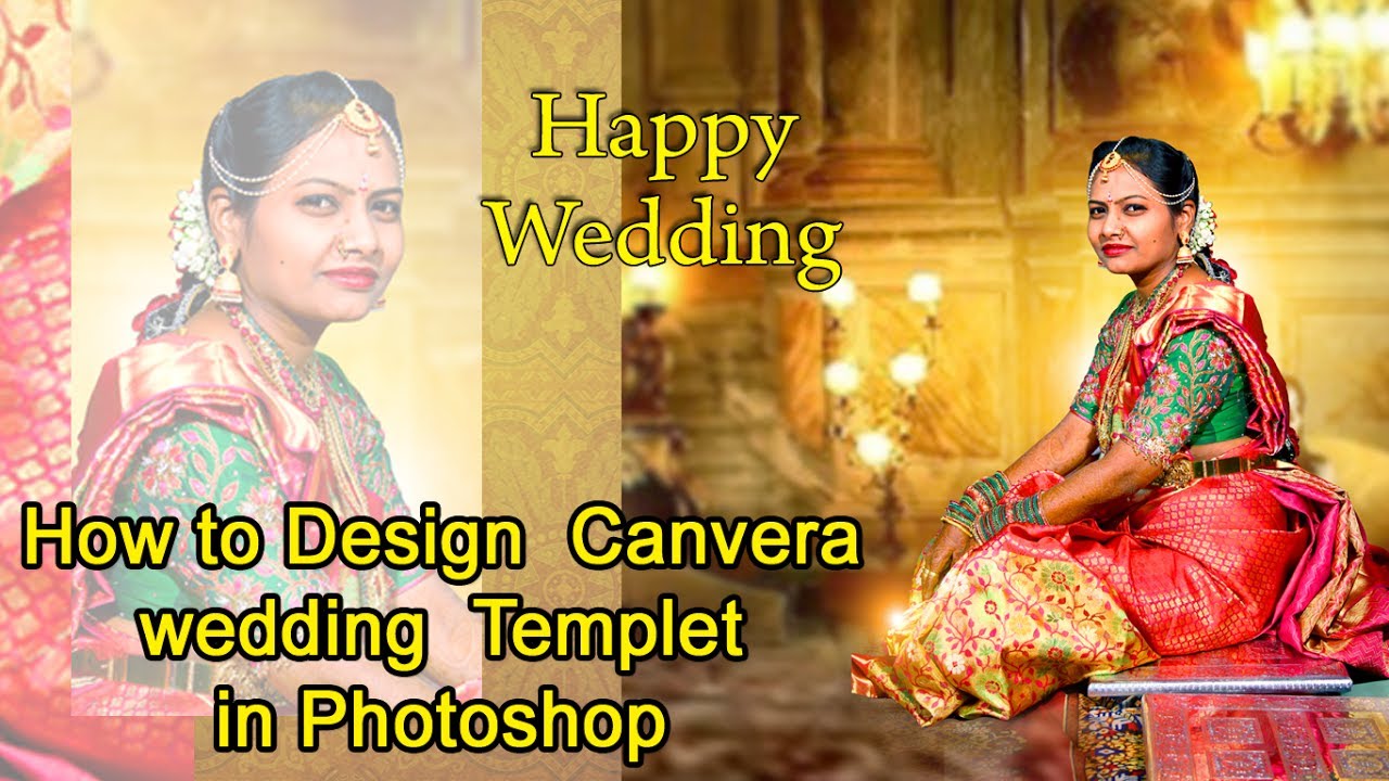 How to Design Canvera wedding Albums in Photoshop Tutorial - YouTube