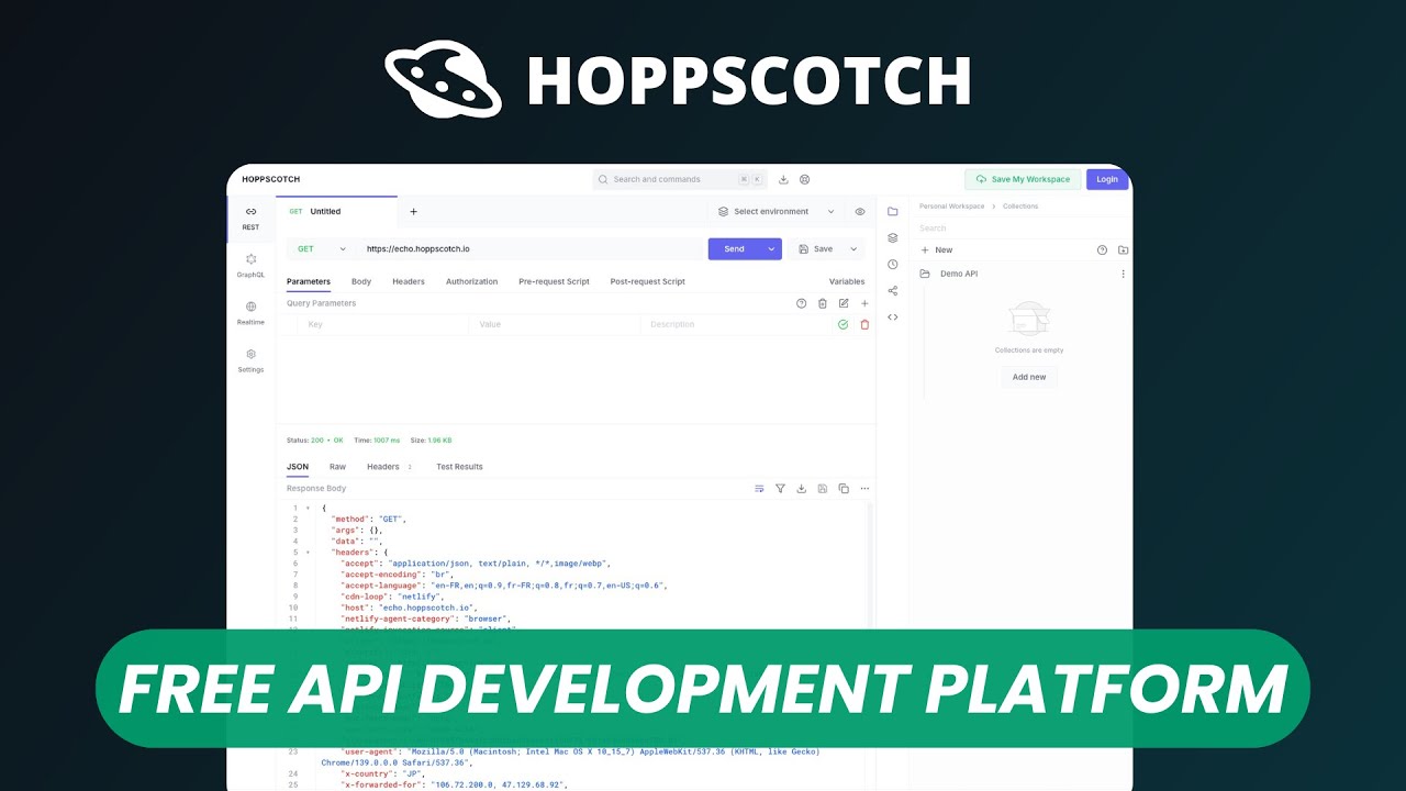 Hoppscotch: Free Open Source API Platform for Developers - YouTube