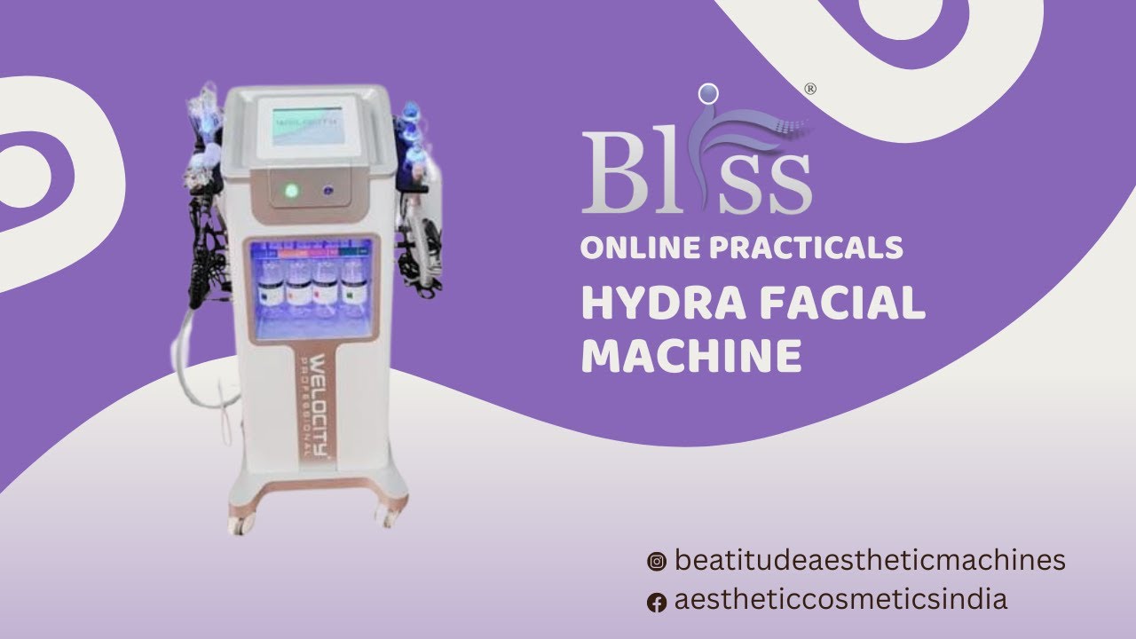 Live Practical of Hydra Facial Machine 10 in 1 by Bliss Aesthetics ...