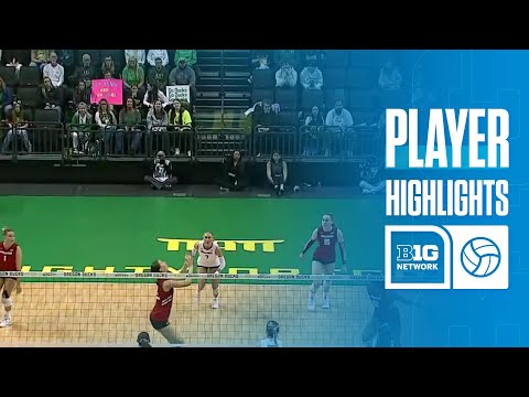 Alanah Clemente Highlights vs. Wisconsin | Oregon Volleyball | 10/26/2025
