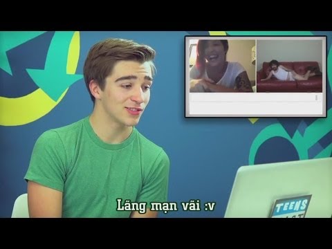 [Vietsub] Teens React to Wrecking Ball (Chatroulette Version)